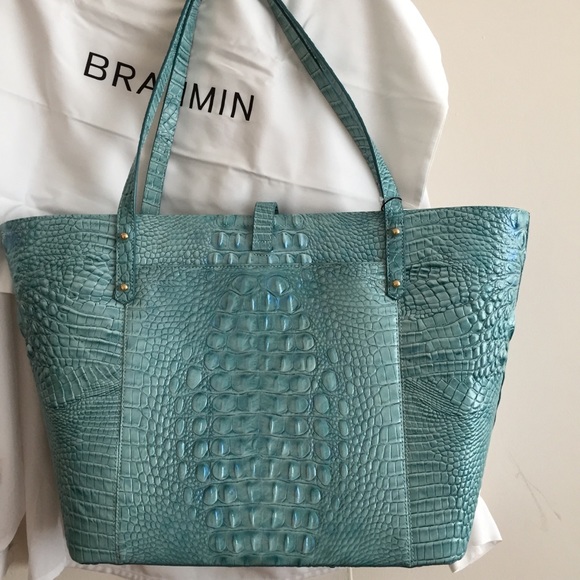 Brahmin | Bags | Brahmin Large All Day Tote Astral Melbourne Embossed ...